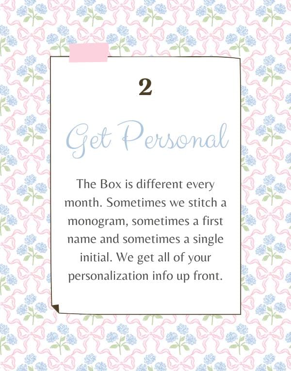 Miss Monogram Bloomer Box - Monogrammed Bloomer Subscription