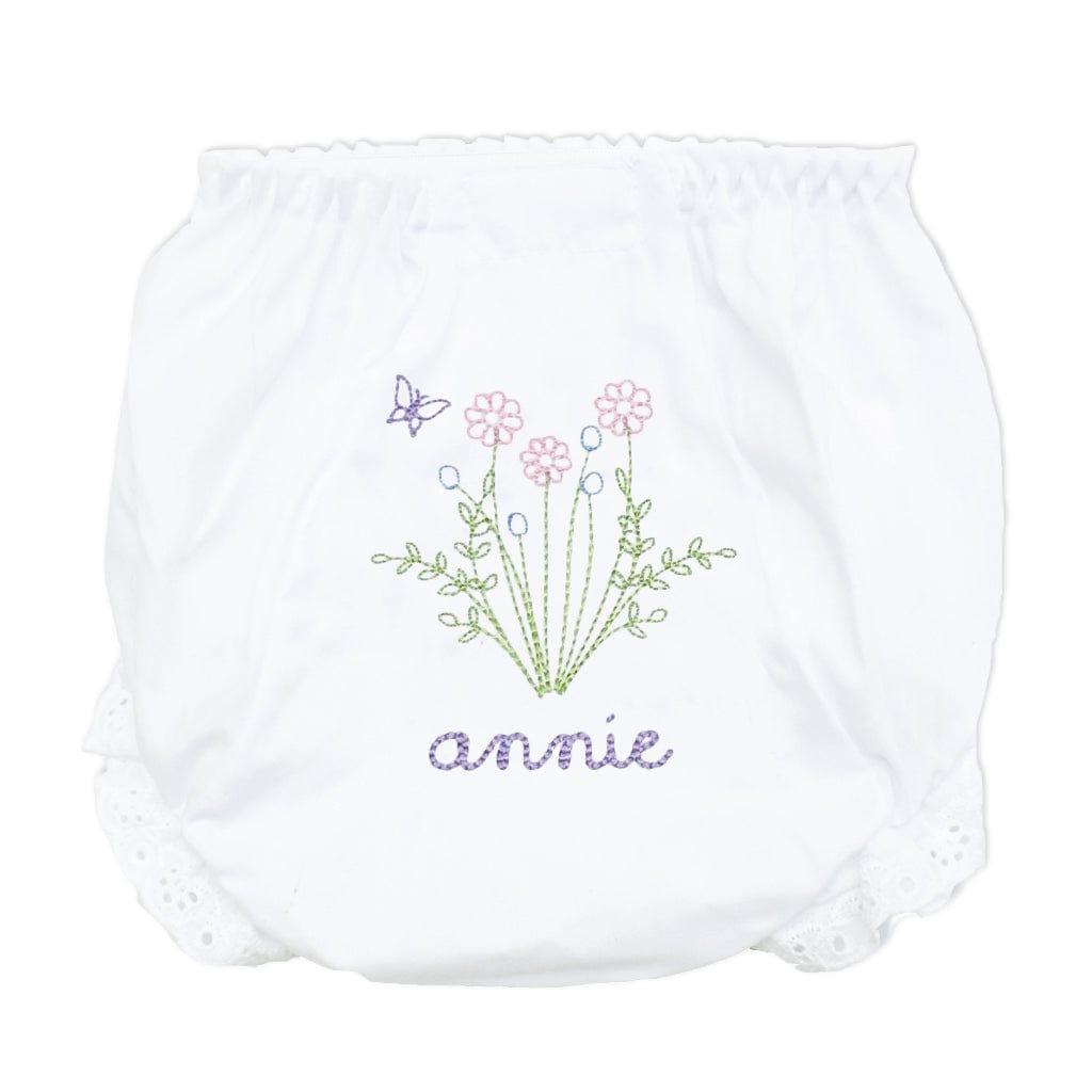 Legs Bloomers in Green Cornflower for Sweet Baby Charm