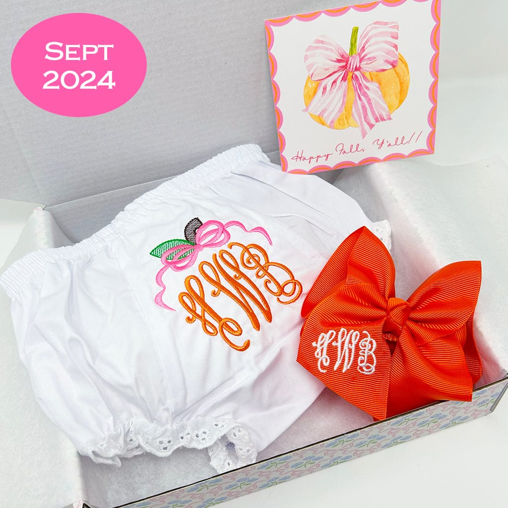 The Bloomer + Bow Box Gift Subscription: Monogrammed bloomers & a ...