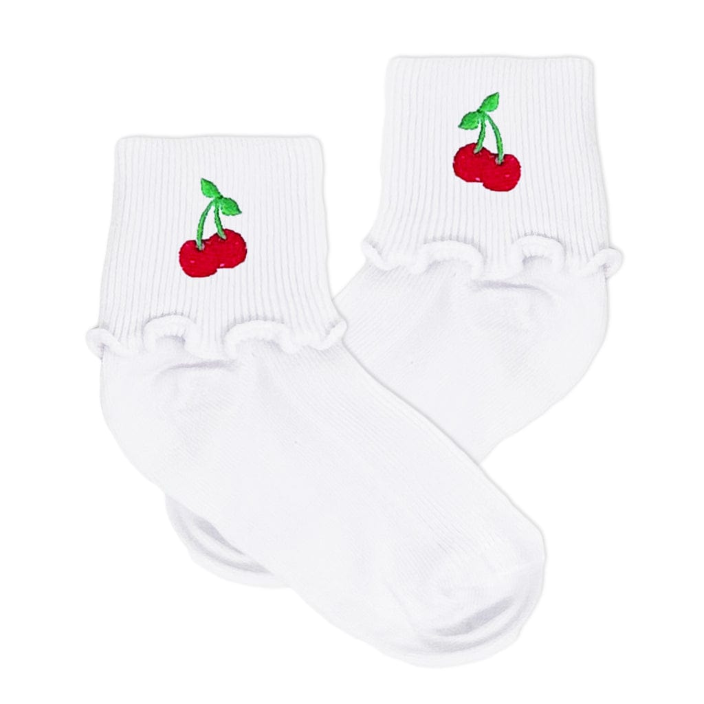 Girls Cherry Socks – Miss Monogram