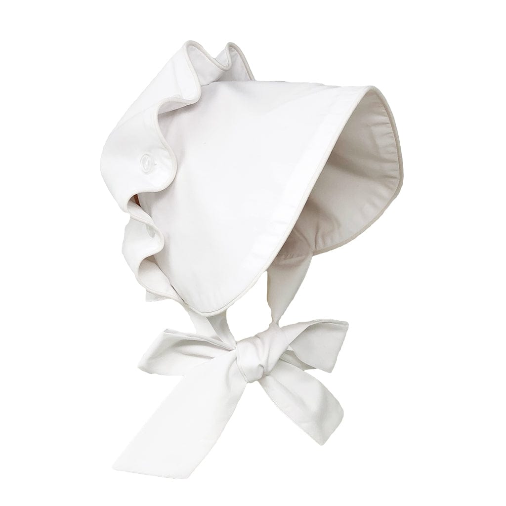 Personalized White Baby Bonnet, Classic Baby Bonnet with Monogram ...